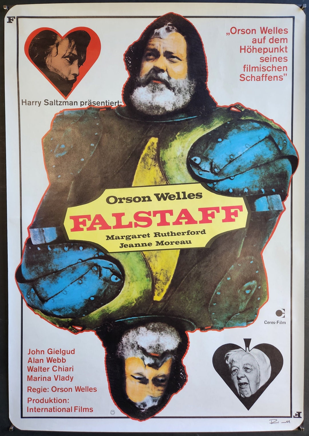 Chimes at Midnight-an Original Vintage German Movie Poster for the ...