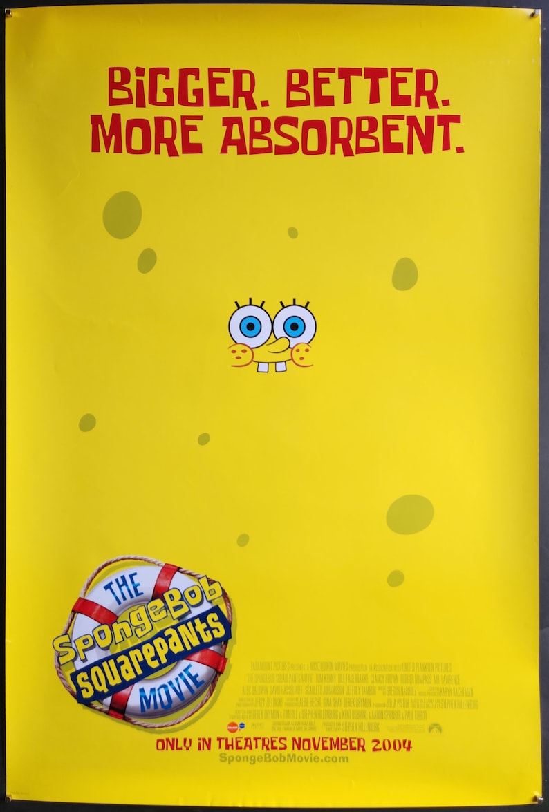 The Spongebob Squarepants Movie-original Vintage Movie Poster of ...