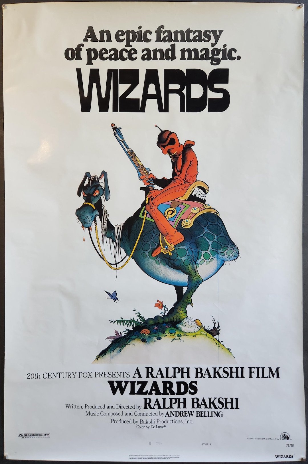 Wizards-an Original Vintage Movie Poster for Ralph Bakshis Magical ...
