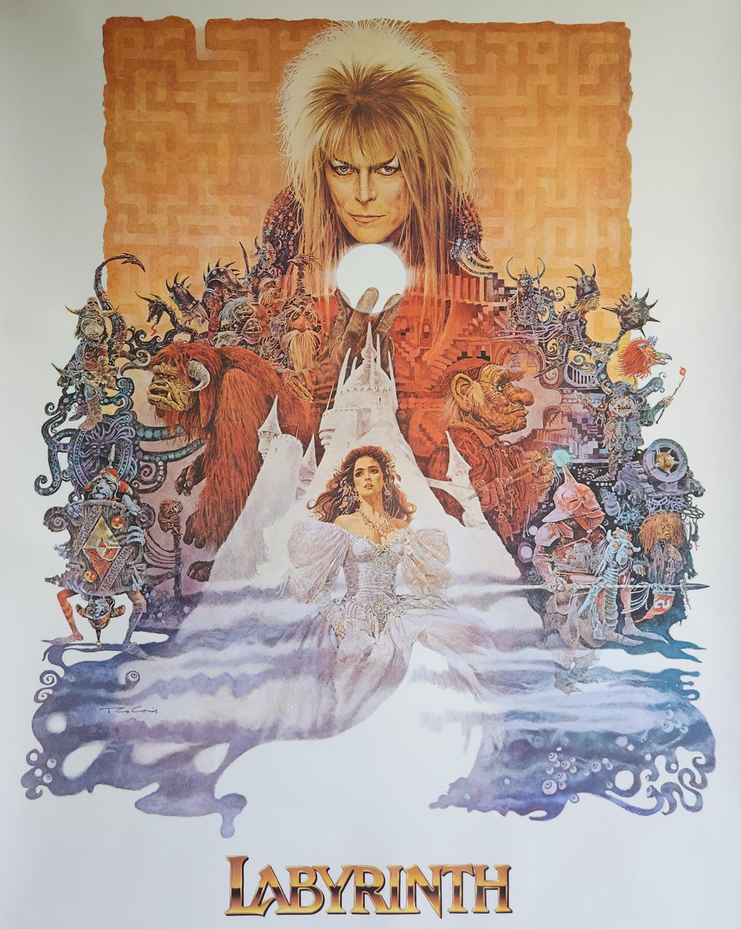Labyrinth-an Original Vintage Movie Poster for Jim Hensons Beguiling ...