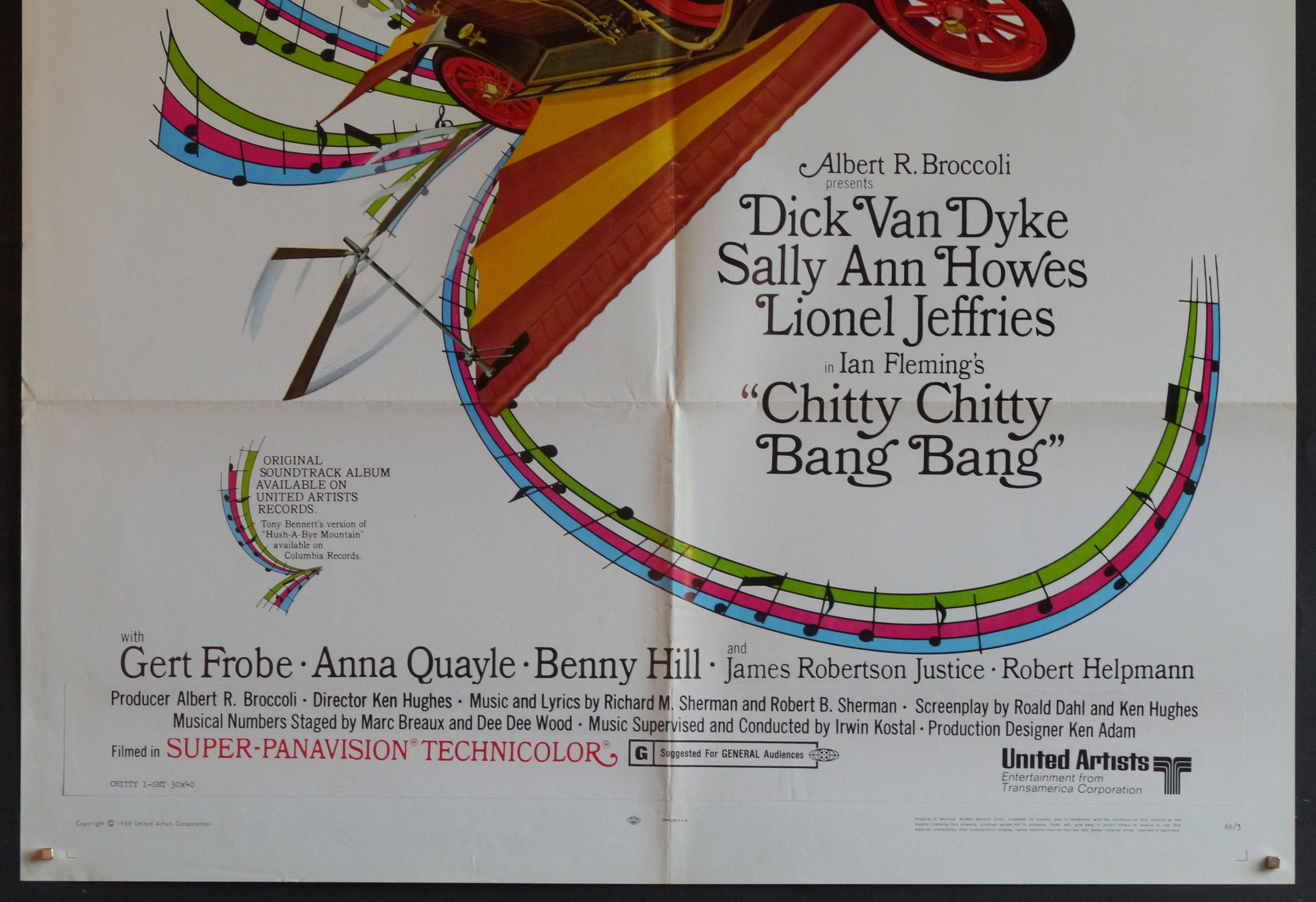 Chitty Chitty Bang Bang an Original Vintage Movie Poster of | Etsy