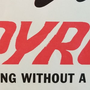 Pyro-rare Original Vintage Movie Poster of the 1960s Pyromaniac Horror ...