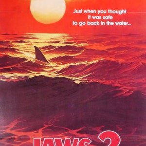 Jaws 2-A Rare Original Vintage Teaser Movie Poster for the Sequel to ...