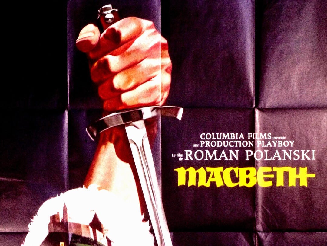 Macbeth-an Original Vintage Movie Poster for Shakespeare's Tale of ...