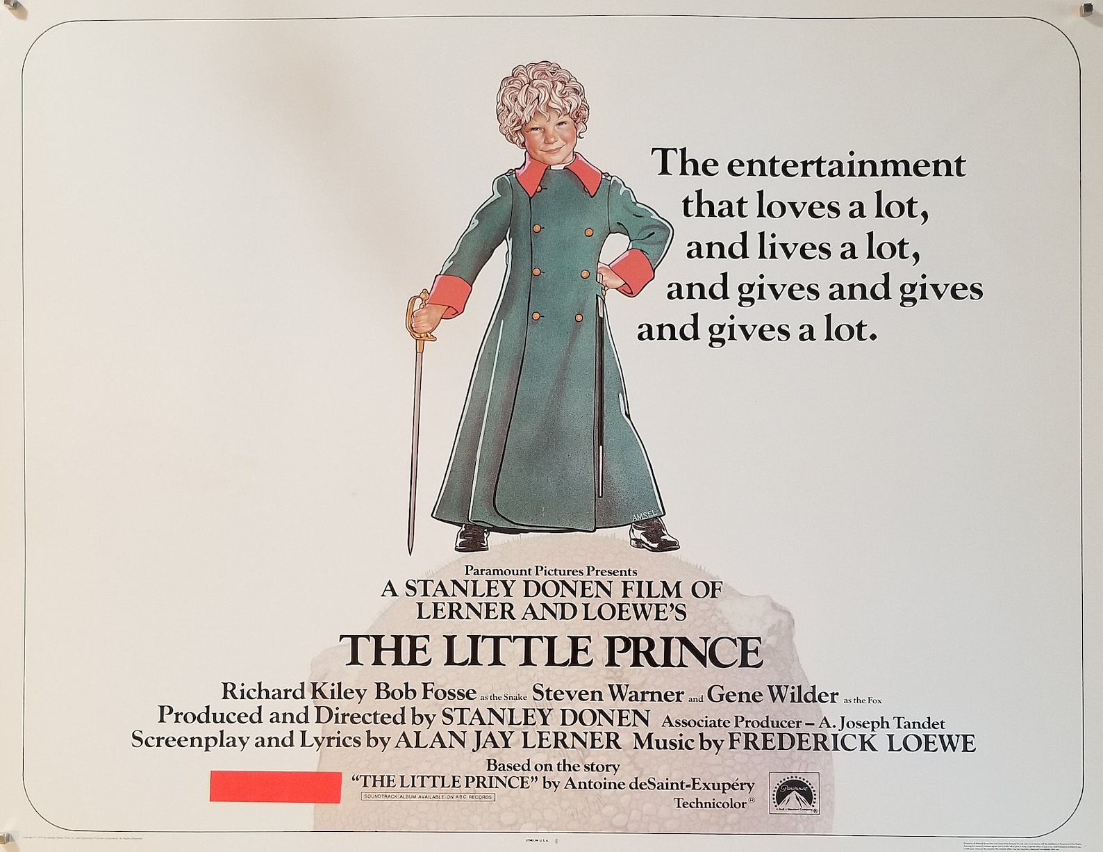 The Little Prince-Original Vintage Movie Poster for Stanley | Etsy