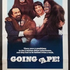 Going Ape!- an Original Vintage Movie Poster for the Simian Inheritance ...