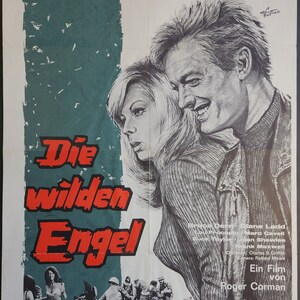 The Wild Angels-a Rare Original Vintage German Movie Poster for Roger ...