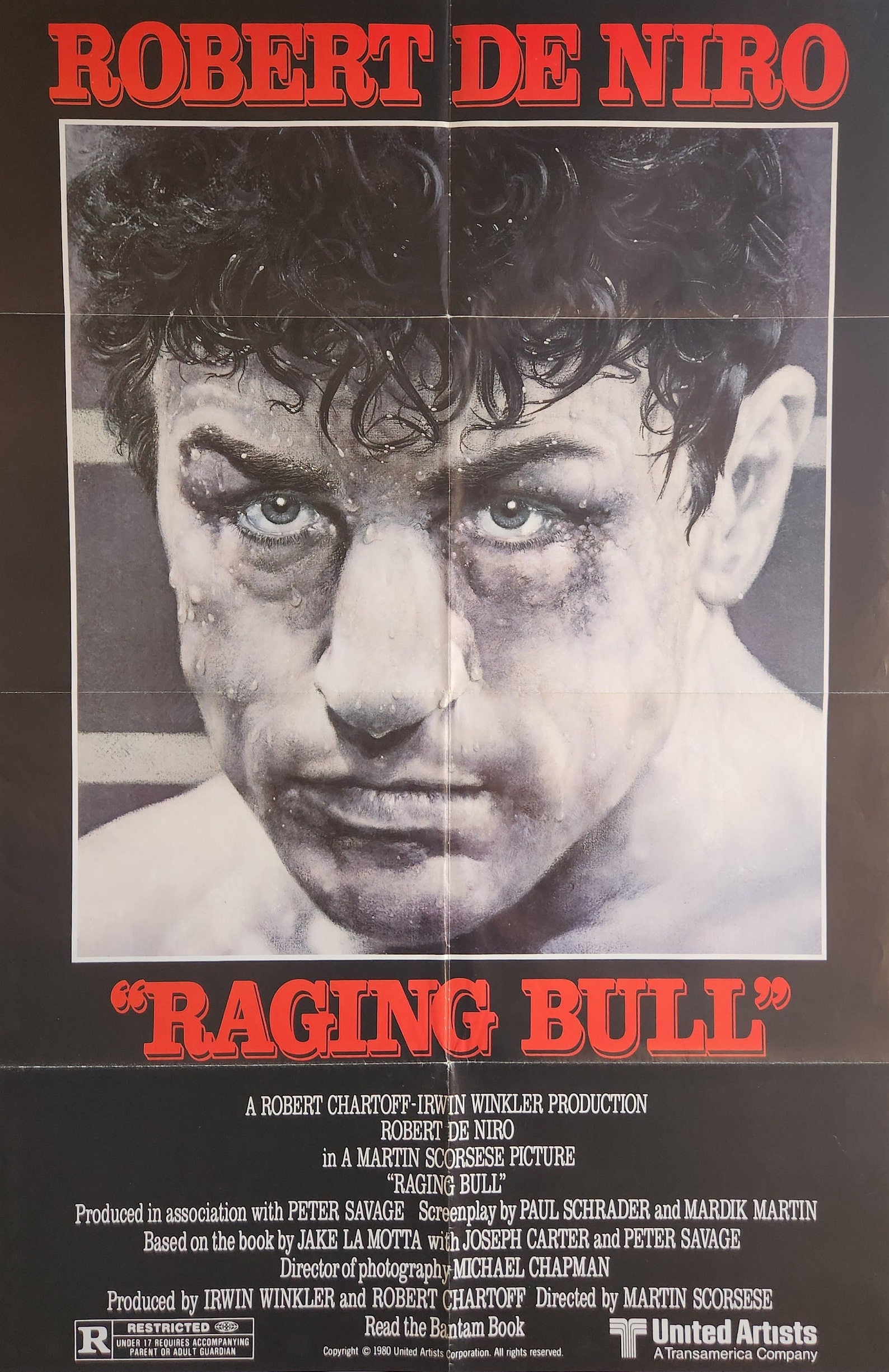 Raging Bull-an Original Vintage Movie Poster of Martin - Etsy