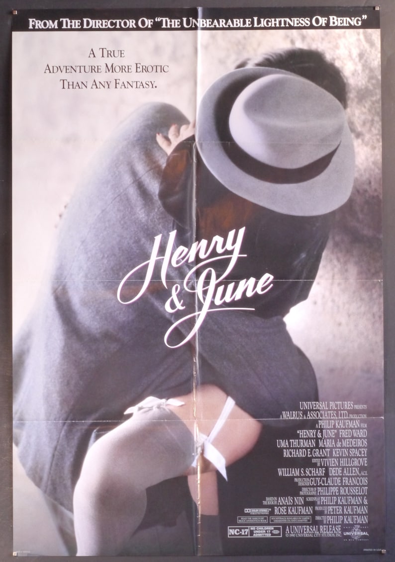 Henry and June-original Vintage Movie Poster for Philip Kaufman's ...