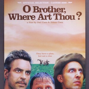 O Brother Where Art Thou?-an Original Vintage Movie Poster of the Coen ...