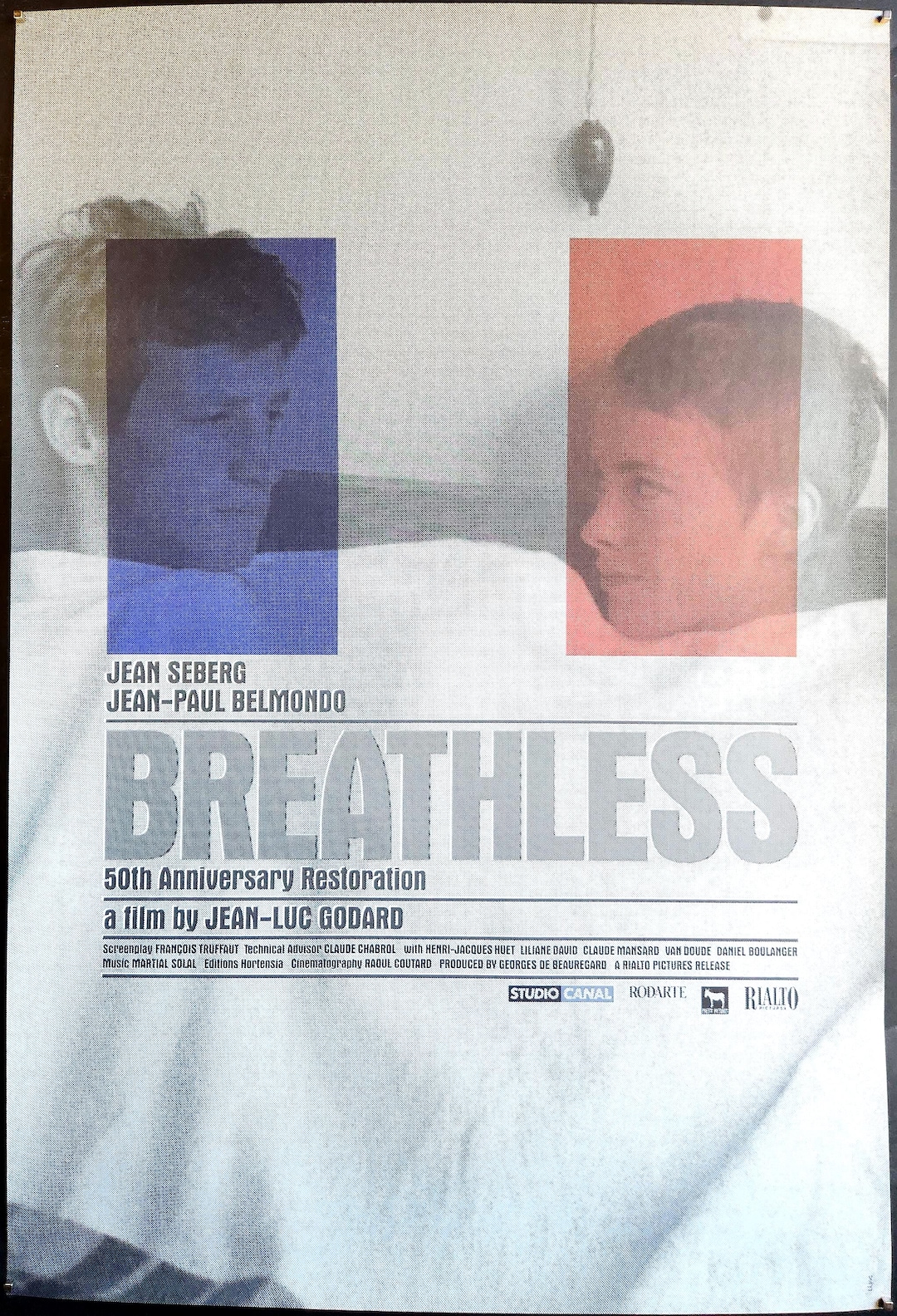 Breathless-an Original Movie Poster for Jean Luc Godards Bold, New Wave ...