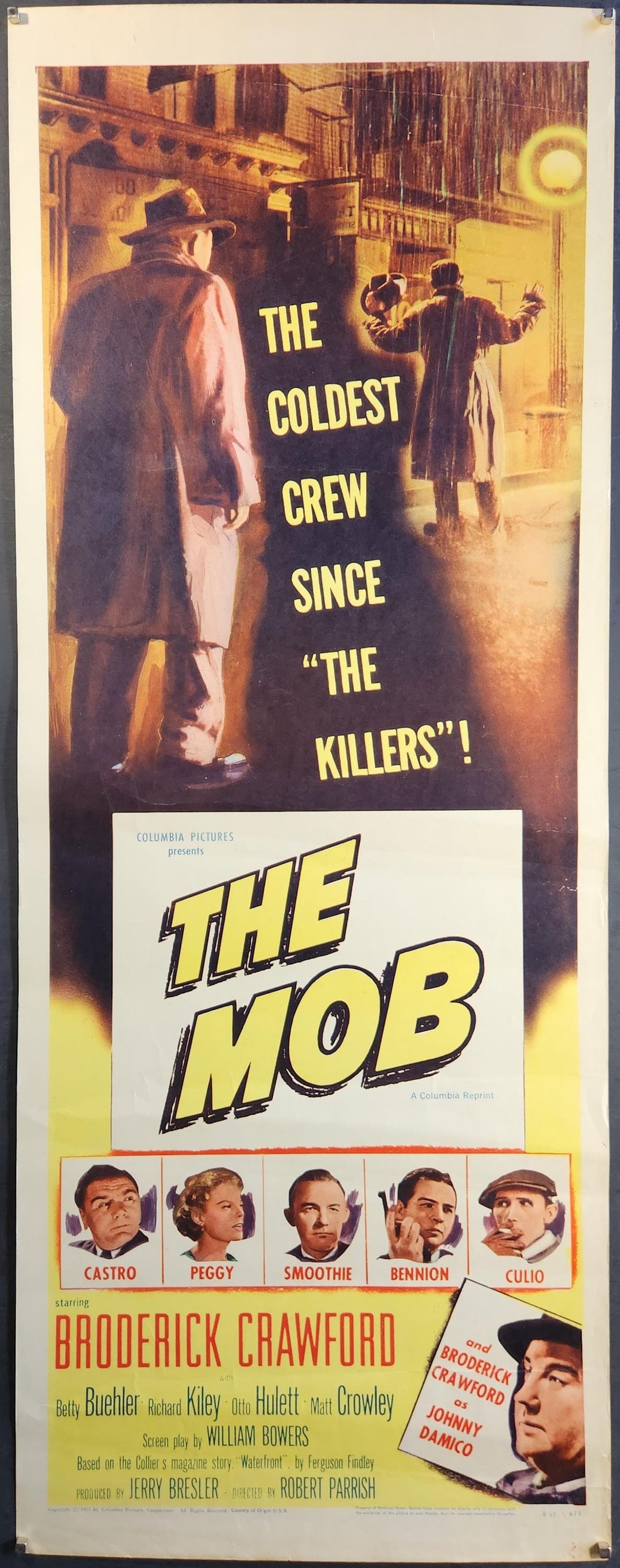 The Mob-original Vintage Movie Poster of the Noir Classic With ...