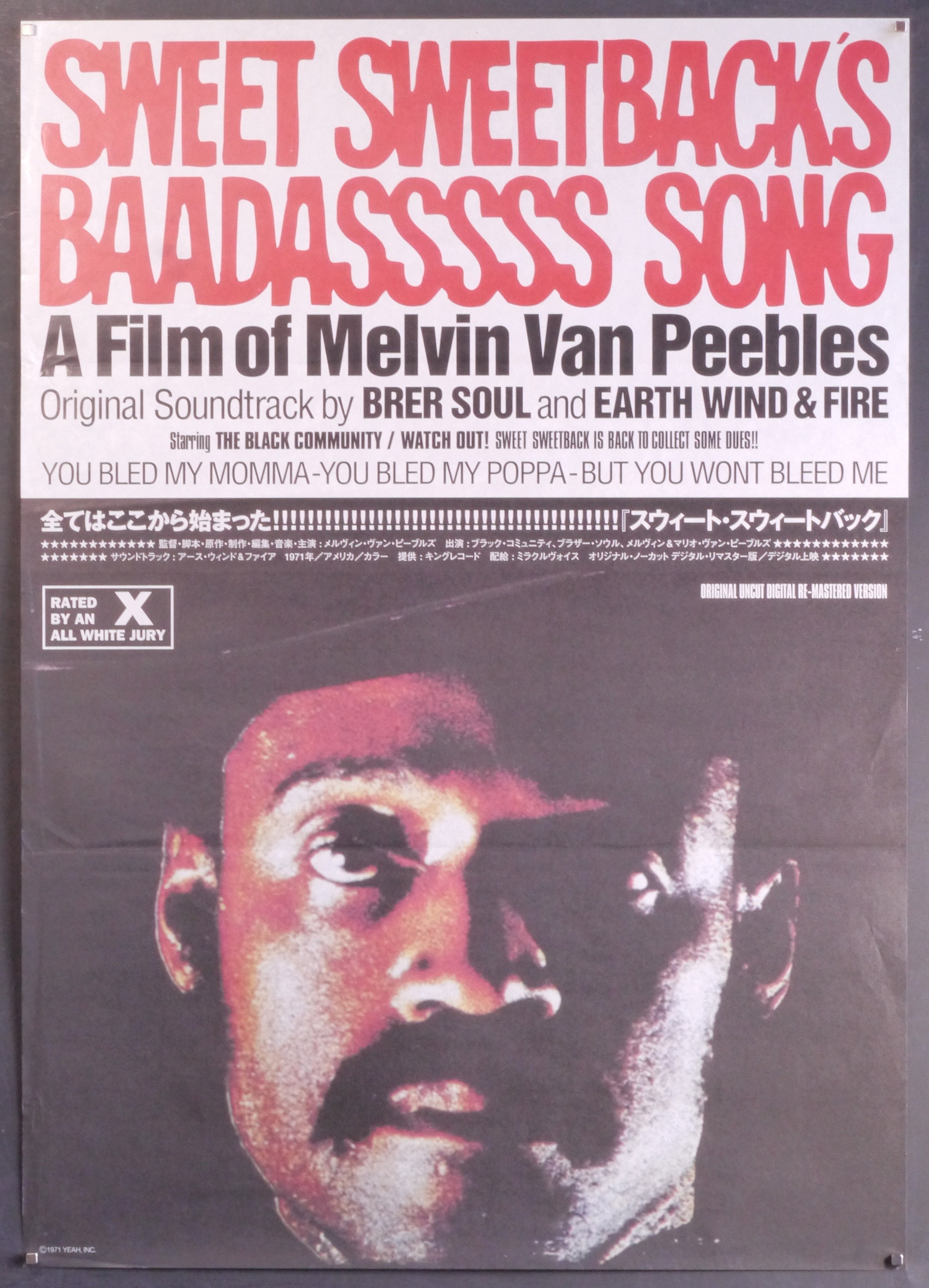 Sweet Sweetback's Baadasssss Song-Rare Original Poster for | Etsy