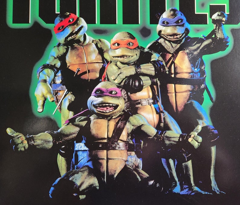 Teenage Mutant Ninja Turtles-original Vintage Movie Poster of the Kung ...