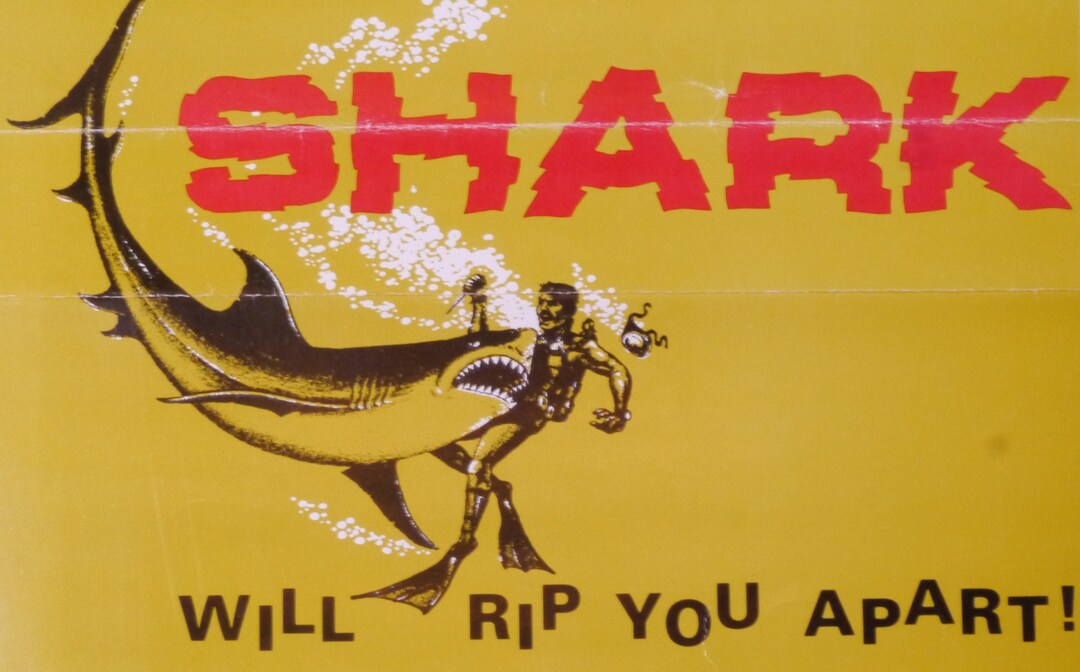 Shark-rare Original Vintage Movie Poster of Sam Fuller's Exotic African ...