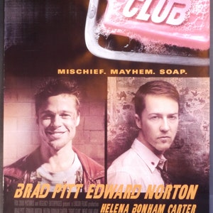 Fight Club-an Original Vintage Movie Poster for David Fincher's Surreal ...