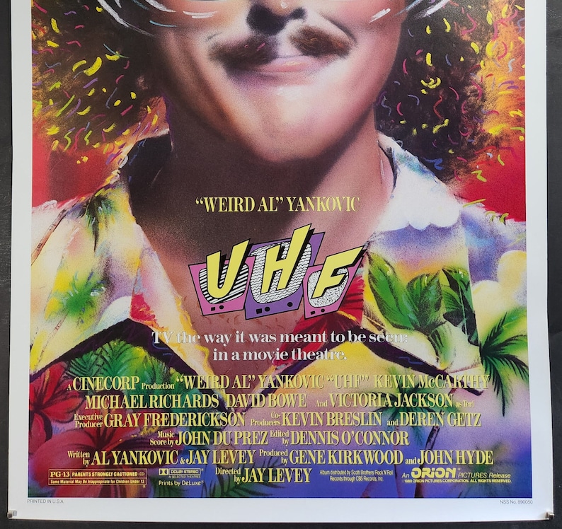Uhf-an Original Vintage Movie Poster for 'weird Al' Yankovic's Surreal ...