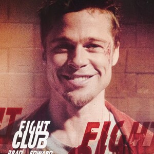 Fight Club-An Original Vintage Movie Poster of David | Etsy