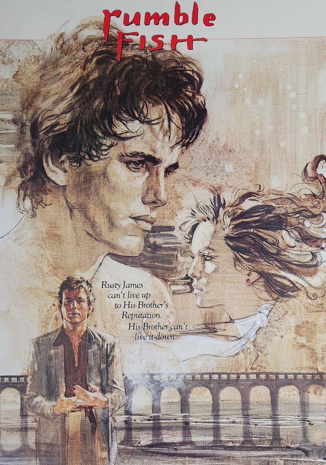 Rumble Fish-original Vintage Movie Poster for Francis Ford Coppolas ...