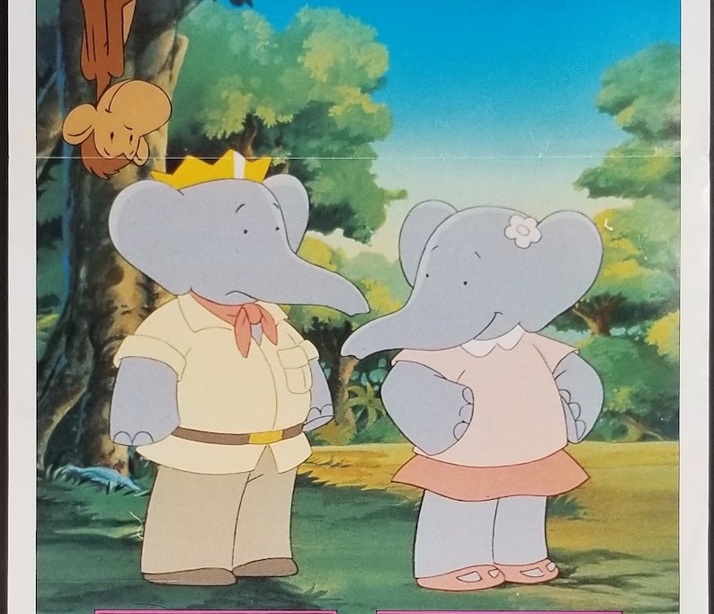 Babar: the Movie-original Vintage Movie Poster for Babar's Big Screen ...