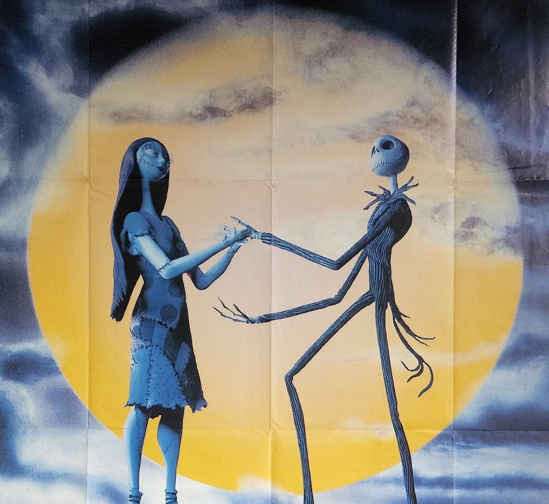 The Nightmare Before Christmas-original Vintage Movie Poster of Tim ...