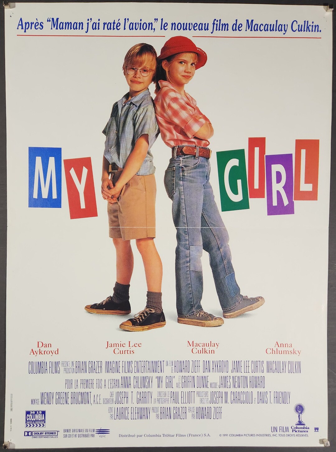 My Girl-original Vintage Movie Poster of Howard Zieff's Tale of Friends ...