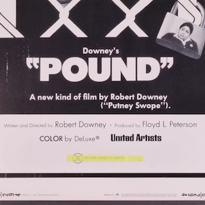 Pound-a Rare Original Vintage Movie Poster of Robert Downey's Surreal ...