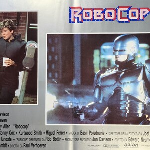 Robocop-an Original Vintage Italian Movie Poster of Paul Verhoeven's ...