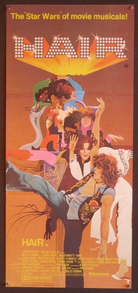 HAIR-A Rare Original Vintage Movie Poster of Milos - Etsy