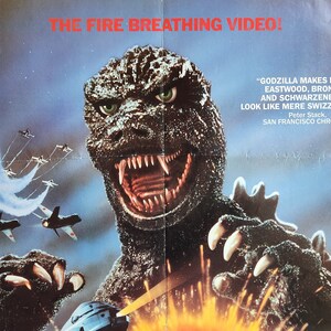 Godzilla 1985-rare Original Vintage Movie Poster of Koji Hashimoto's ...