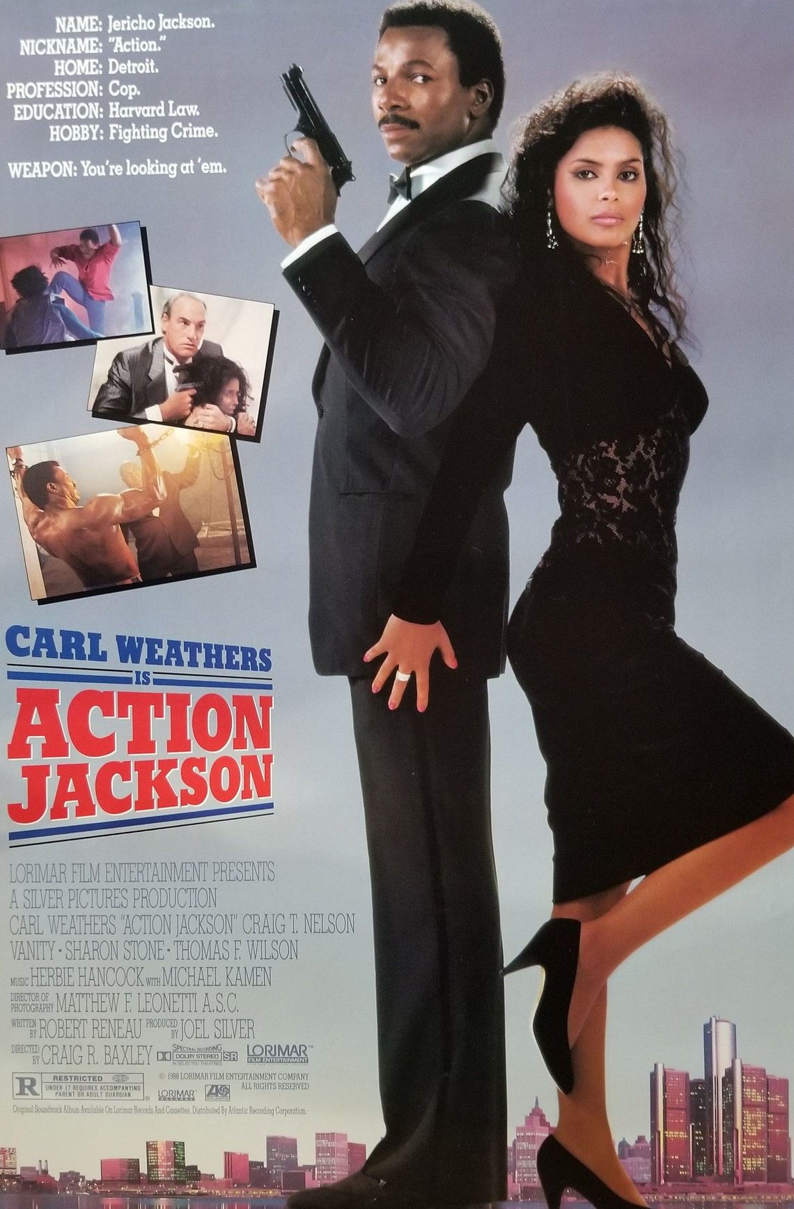 Action Jackson-an Original Vintage Movie Poster for the - Etsy
