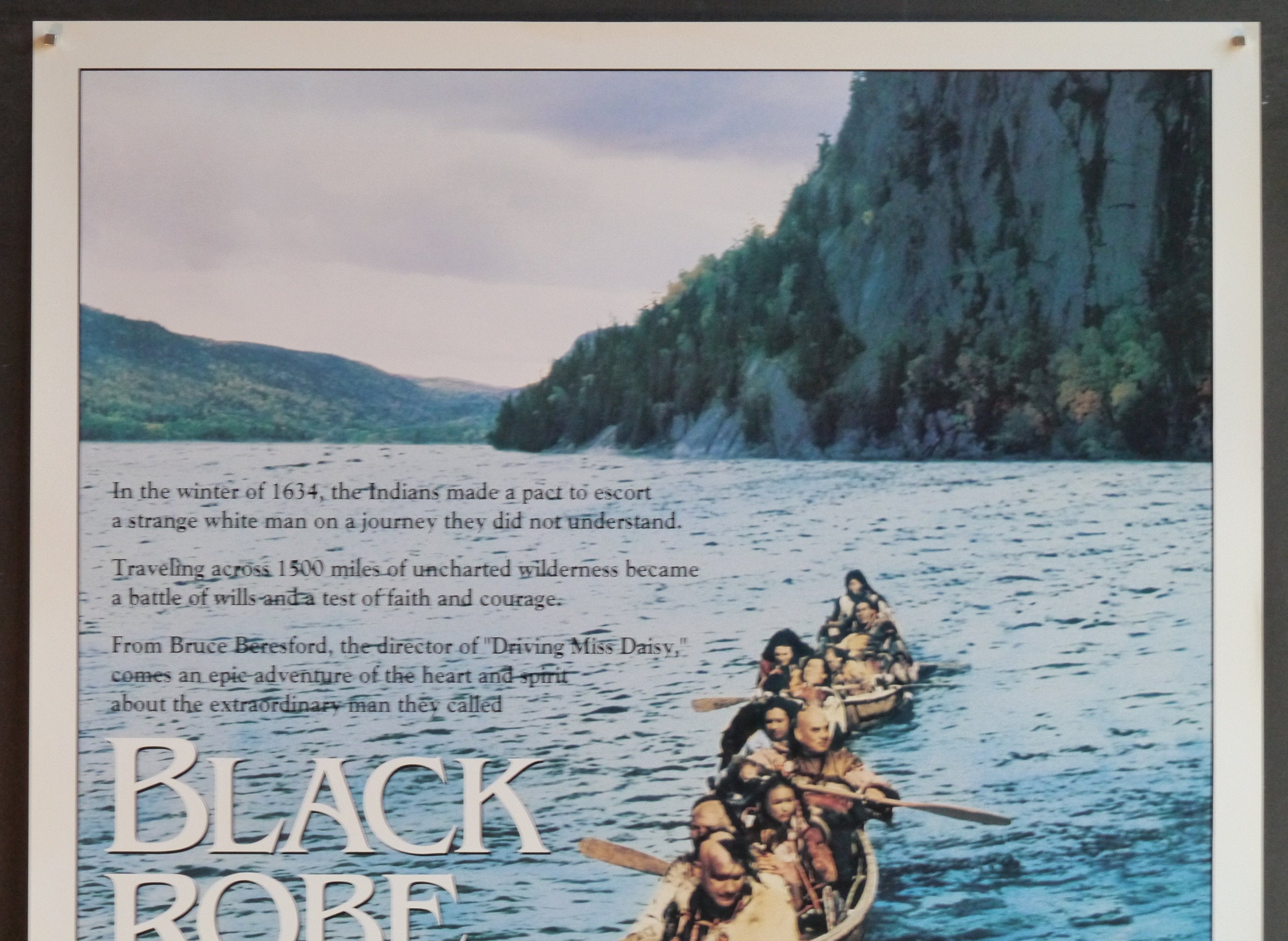 Black Robe-Original Vintage Movie Poster of the Epic Journey | Etsy