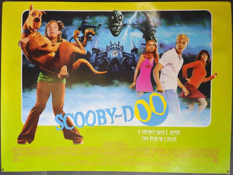 Scooby Doo-original Vintage Movie Poster of the Big Screen Debut of the ...