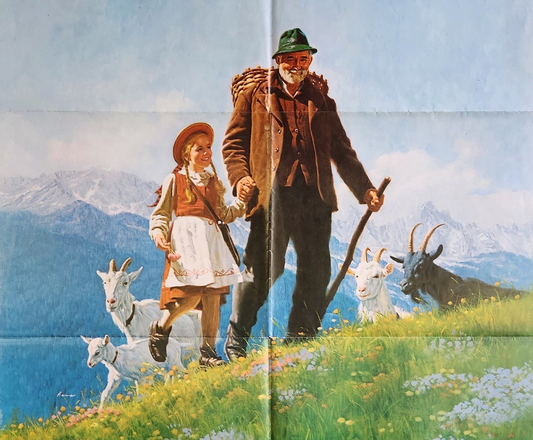 Heidi-original Vintage Movie Poster of the Little Swiss Orphan From the ...