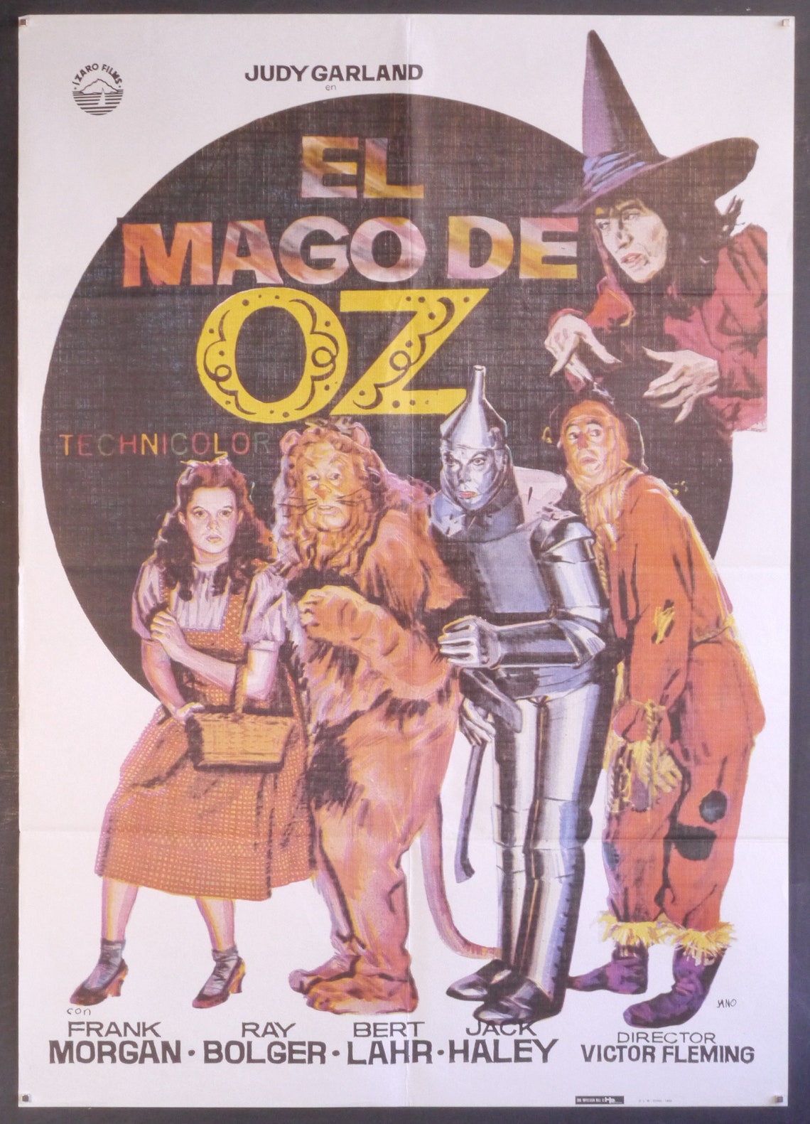 The Wizard of Oz-Rare Original Vintage Spanish Poster for | Etsy