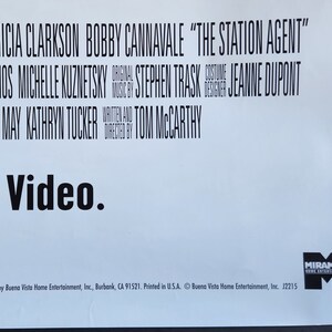 The Station Agent-an Original Movie Poster of Tom Mccarthy's Tale of ...