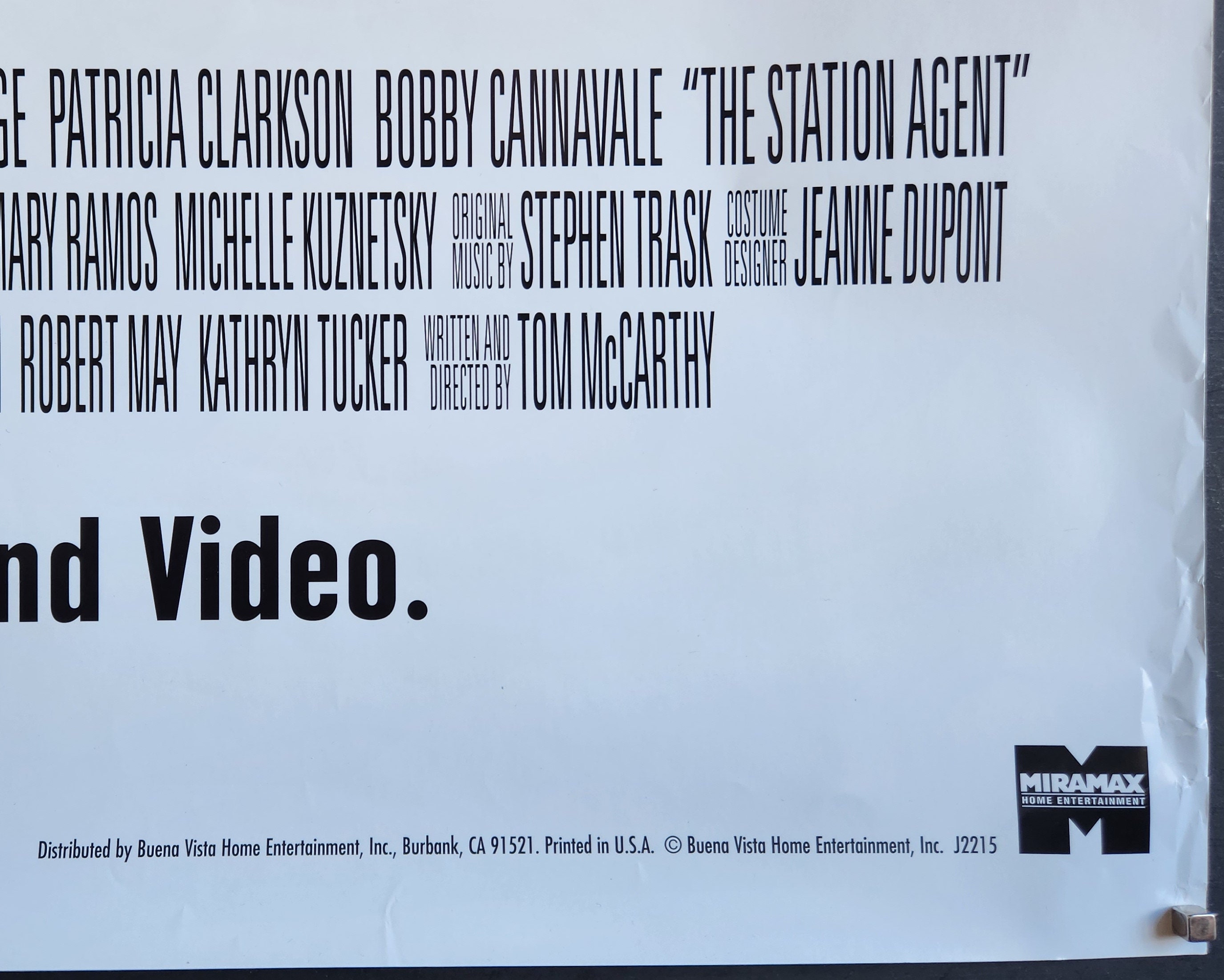 Movie Poster Credit Block