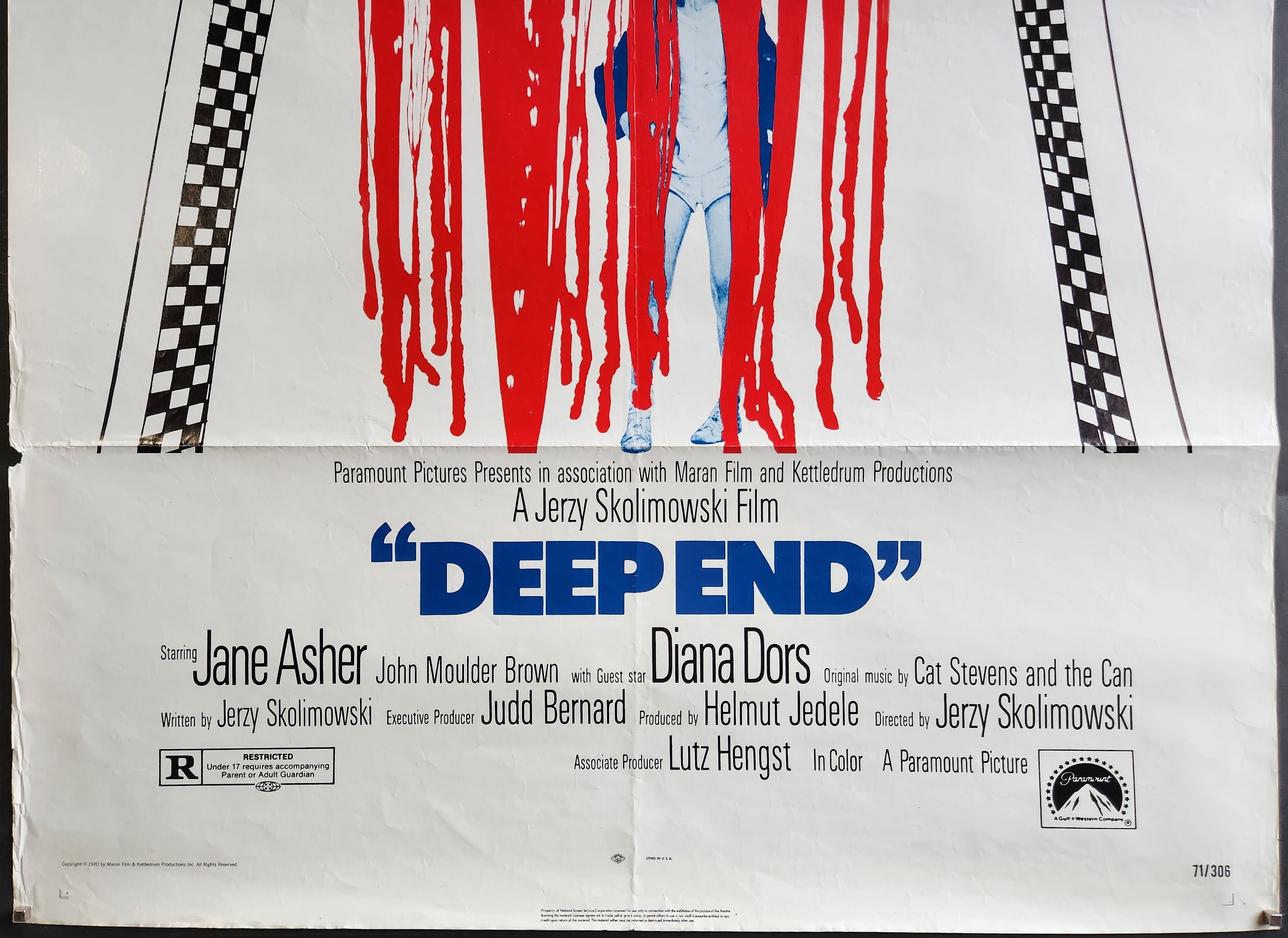 Deep End-a Rare Original Vintage Movie Poster for Jerzy Skolimowski's ...