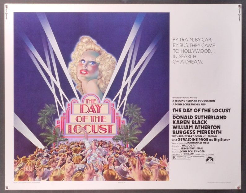 Day of the Locust-an Original Vintage Movie Poster for John - Etsy