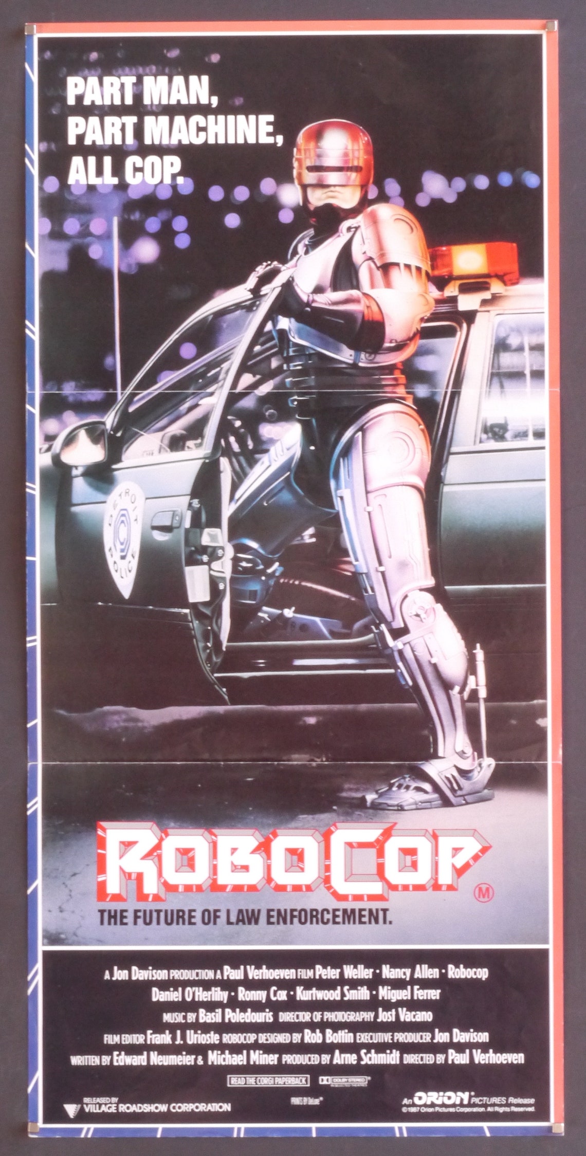 Robocop-original Vintage Australian Movie Poster of Paul | Etsy