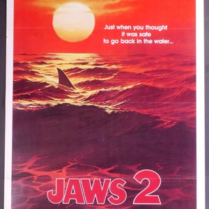 Jaws 2-A Rare Original Vintage Teaser Movie Poster for the Sequel to ...