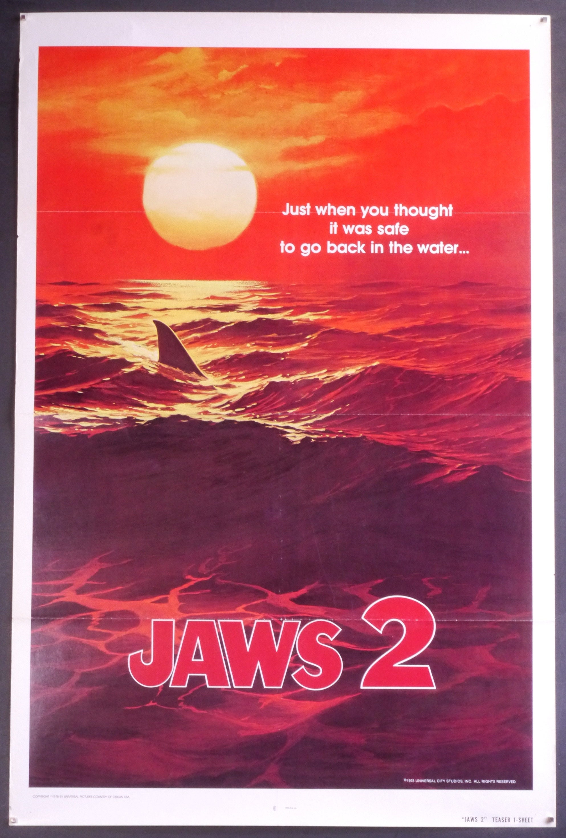 Original Jaws 2 Movie Poster