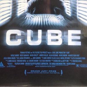 Cube-an Original Vintage Movie Poster for Vincenzo Natalis Existential ...