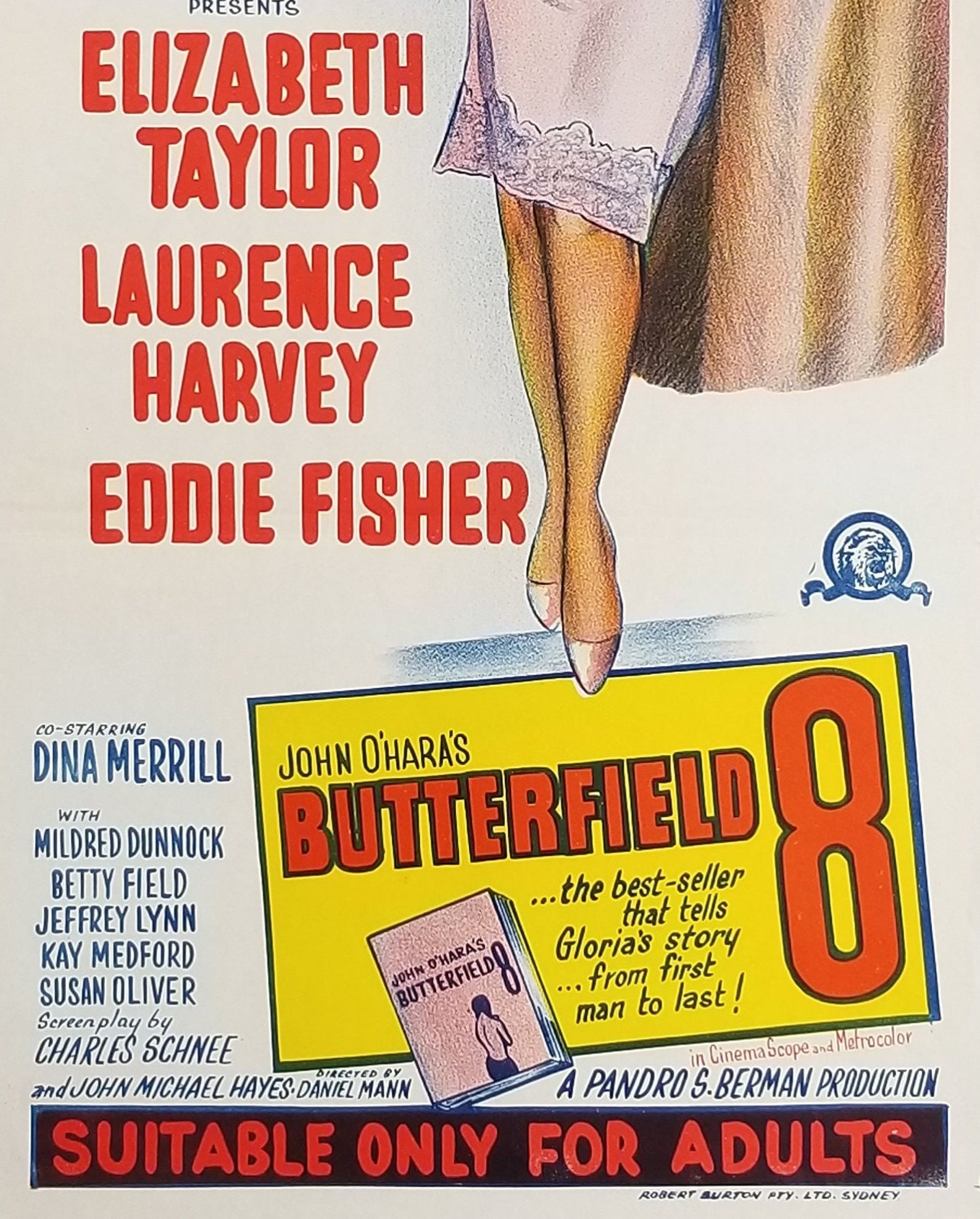 Butterfield 8-an Original Vintage Movie Poster of John | Etsy