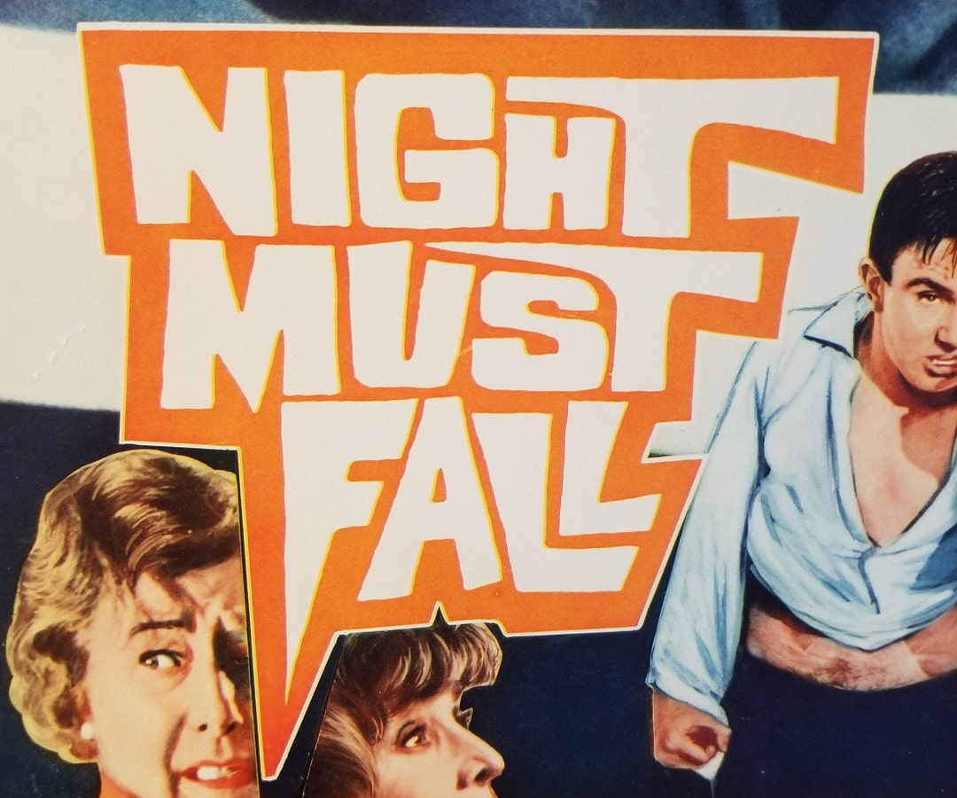 Night Must Fall-a Rare Original Vintage Movie Poster of the 1960s ...