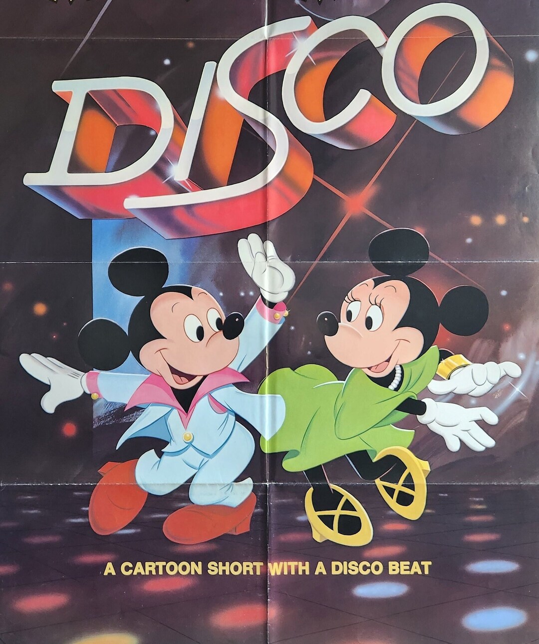 Mickey Mouse Disco-a Rare Original Vintage Movie Poster for Disney's ...