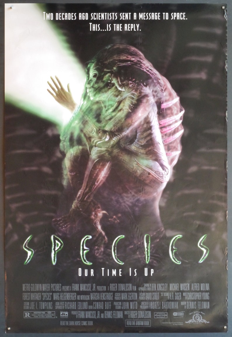 Species-original Vintage Movie Poster of Roger Donaldson's - Etsy