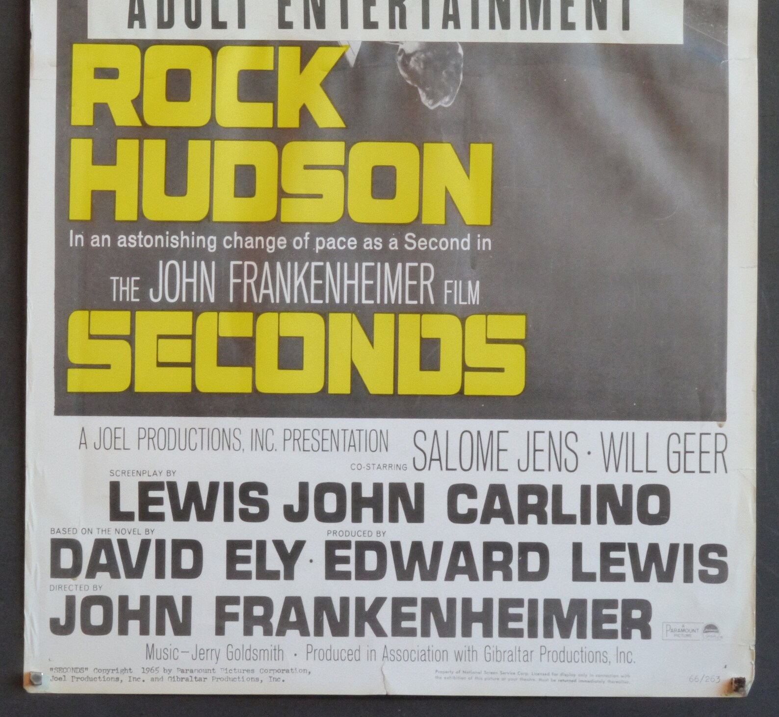 Seconds-a Rare Original Vintage Movie Poster of John Frankenheimers ...