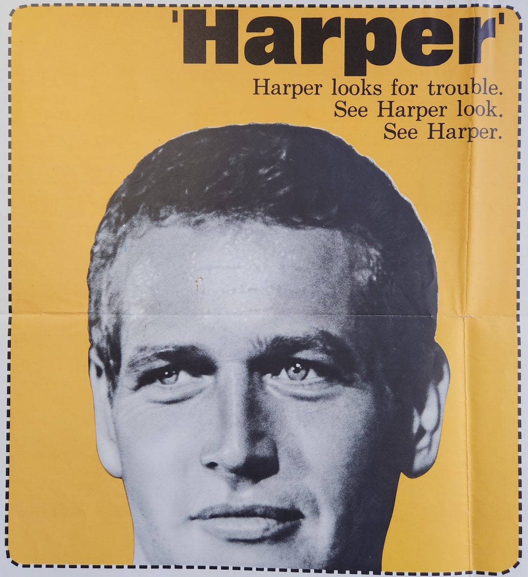 Harper-original Vintage Movie Poster for the 1960s Film Noir With Paul ...