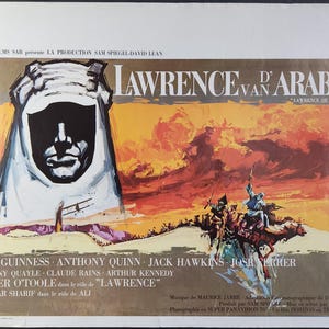 Lawrence of Arabia-original Movie Poster for David Leans Classic ...